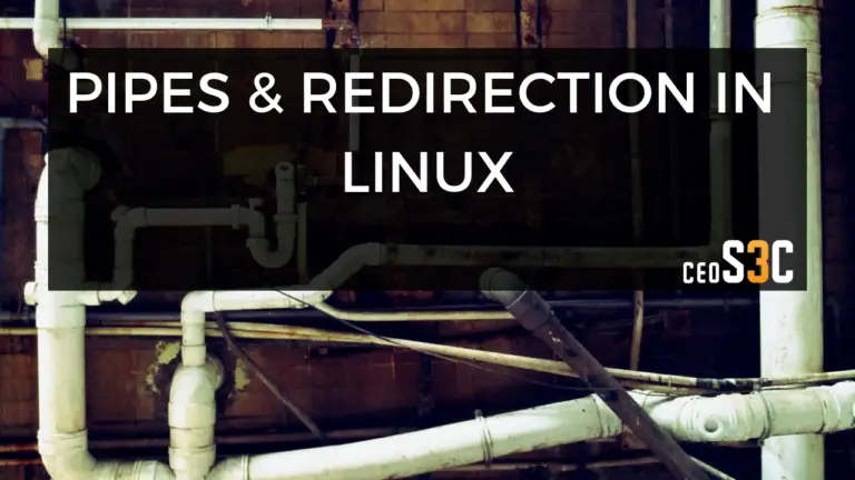 Pipes and Redirection in Linux - Explained! Pipes and Redirection in Linux - Explained!