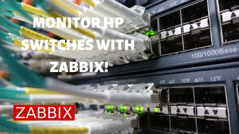 Monitor Hp Switch With Zabbix Via Snmp