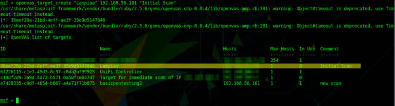 Vulnerability Scanning With Metasploit