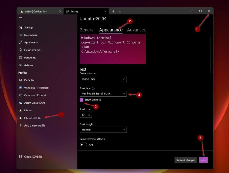 In Depth Windows Terminal Customization For Wsl2 Win11 Ready