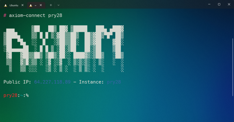 Axiom Tutorial Series Part 1 - Installing Axiom & DigitalOcean Setup
