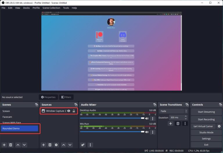 Rounded Camera OBS Studio - Easiest Way 2022