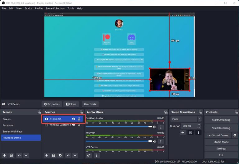 Rounded Camera OBS Studio - Easiest Way 2022