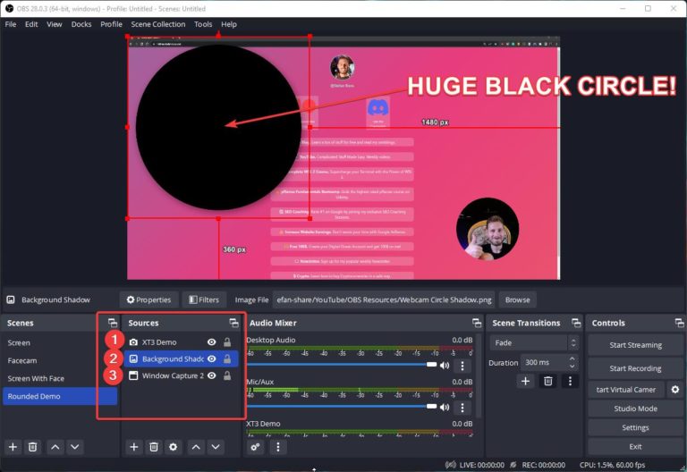 Rounded Camera OBS Studio - Easiest Way 2022